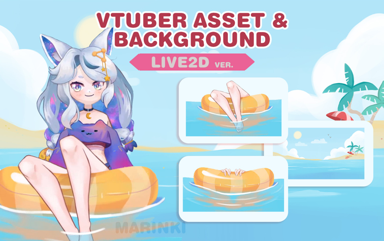 Post 1128: artist:marinki asset background beach floatie palm_tree peek png tos:credit_required ...